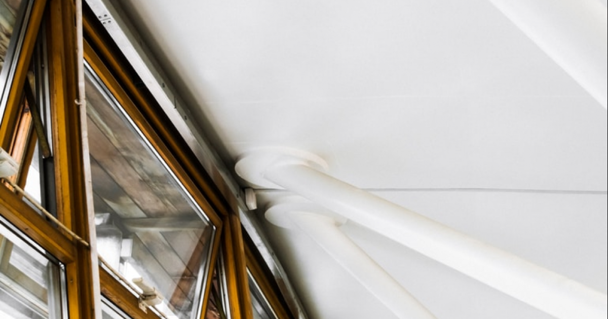 AirVent DG STANDARD - window damper installed in a double-glazed window ...